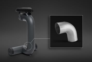When is it useful to bend a tube with a small bending radius?