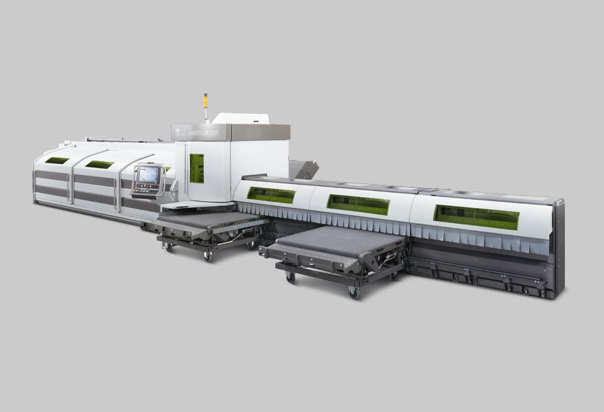 3D laser cutting machines for tubular profiles